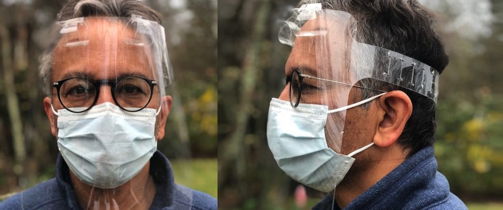 How engineers and doctors teamed up to make a hospital face shield – fast.