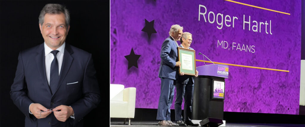 Dr. Roger Härtl Named AANS Humanitarian of the Year